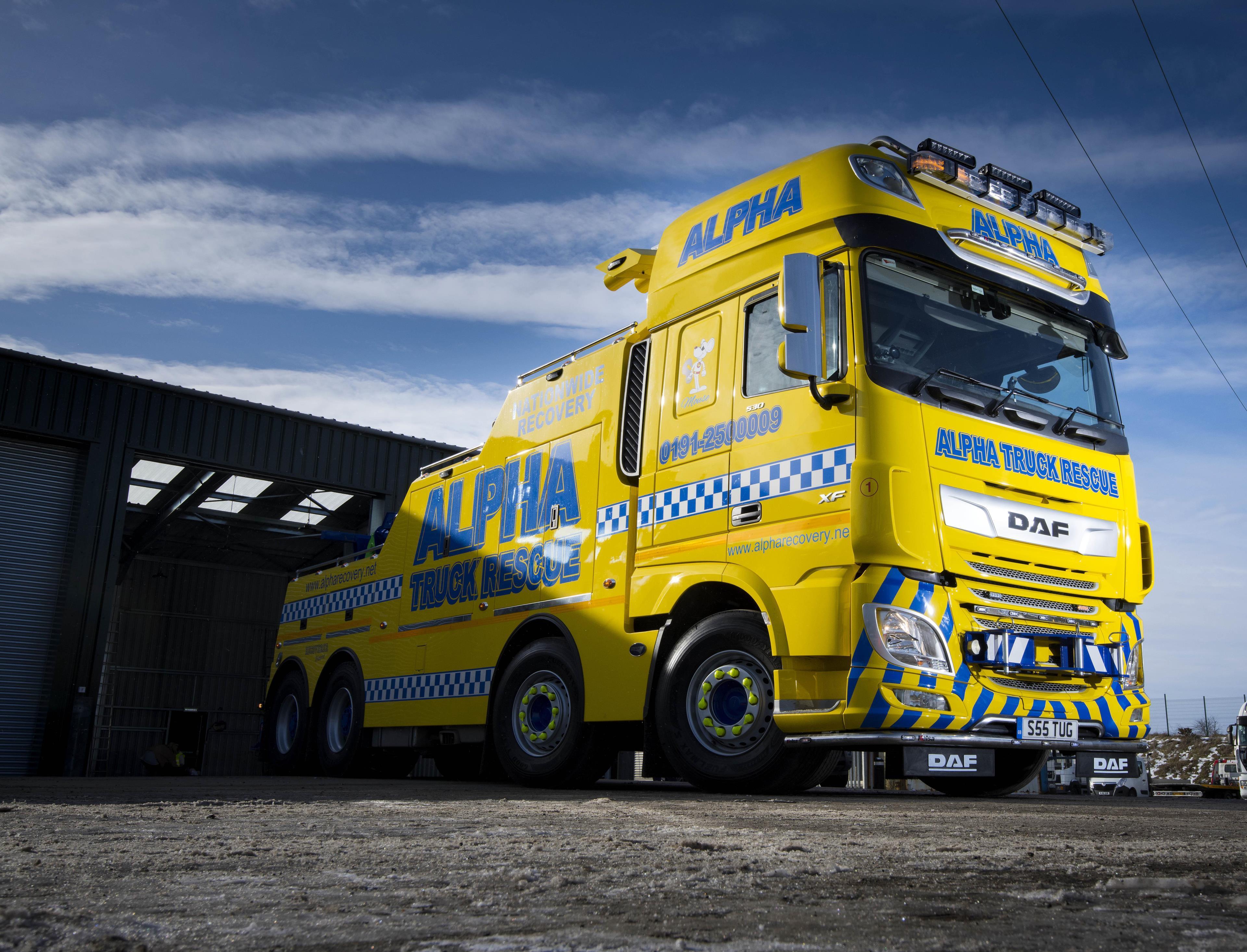 Alpha Recovery takes high-value bespoke DAF XF Boniface eight-wheeler ...
