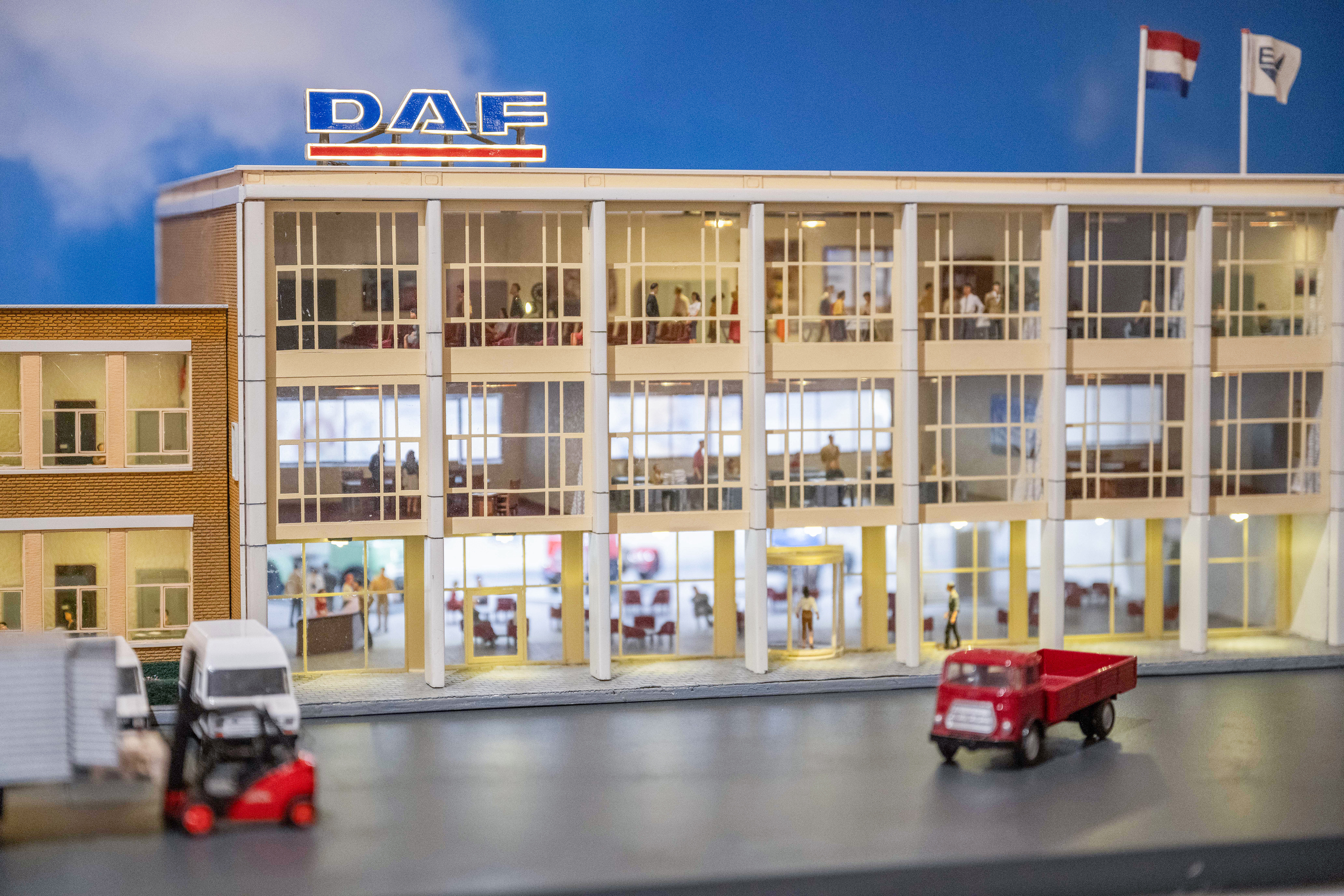 Model of iconic DAF building showcased at DAF Museum- DAF Trucks Ltd ...